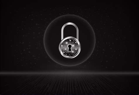Premium Vector Padlock Digital Security