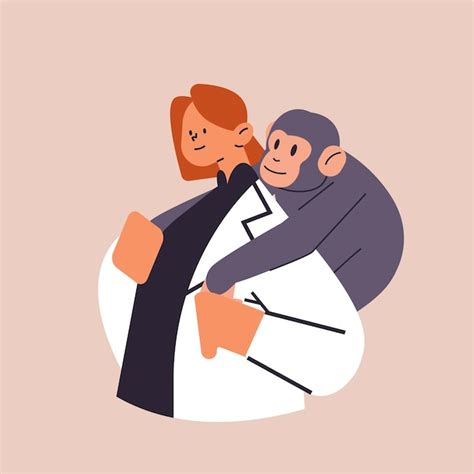 Premium Vector Scientist Or Veterinary Worker Doing Experiments In Lab With Experimental