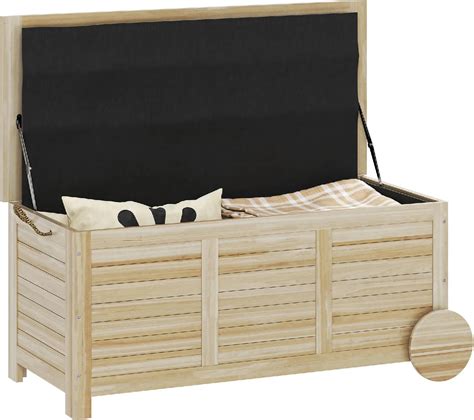 Vivagarden Cassapanca Contenitore Baule Da Esterno In Legno Dim