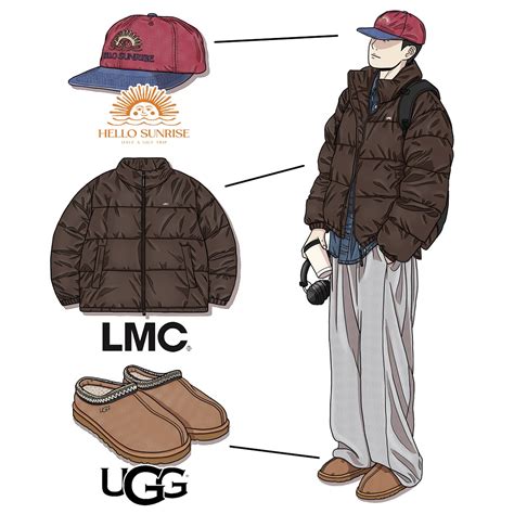 승배ㅣ일러스트레이터 🚶🏻 시티보이룩😎 Outer 코드그라피 야상 밀러터리 M65 피쉬테일 롱파카 Buttom 굿라이프웍스 와이드 절개 벌룬팬츠 코튼 블랙