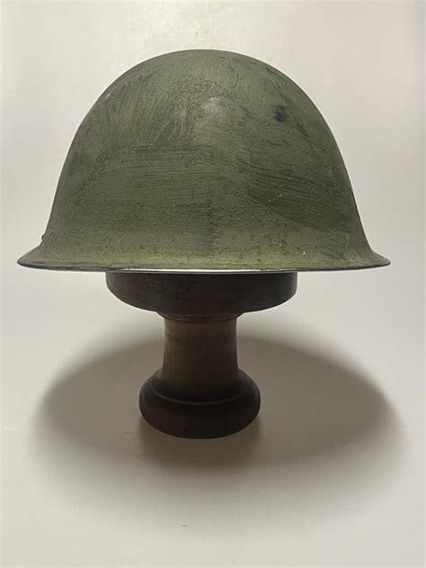 Ack Ack Militaria Post War British Issue Mk Iv Helmet Shell 1953