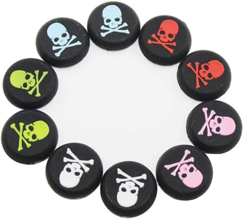Skull Fosmon Set Of 4 Analog Stick Joystick Controller Performance Thumb Grips Compatible With