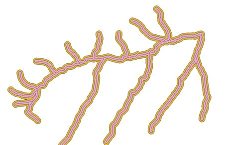 Postgis Multi Ring Buffers Around Lines Geographic Information