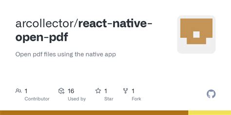 Github Arcollector React Native Open Pdf Open Pdf Files Using The Native App