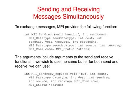 Ppt Programming Using The Message Passing Paradigm Ananth Grama