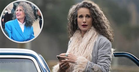 64 Year Old Andie Macdowell Proves Gray Is Beautiful For Paris Fashion Week