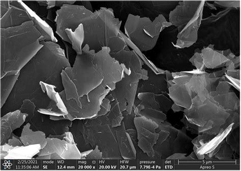 Fesem Image Of Graphene Nanoplatelets Download Scientific Diagram