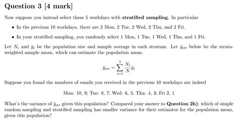 Solved H Whats The Variance Of The Sample Mean Given Chegg Com