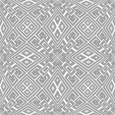 Optical Art Abstract Seamless Pattern Stock Vector Illustration Of