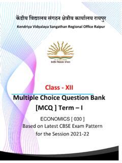 Class XII Multiple Choice Question Bank MCQ Term I Class Xii Multiple Choice Question