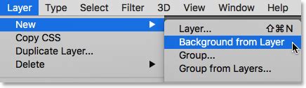 Creating A New Background Layer Action In Photoshop