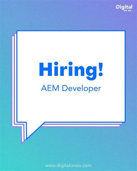 Digital On Six On Linkedin Linkedin Hiring Aemdeveloper