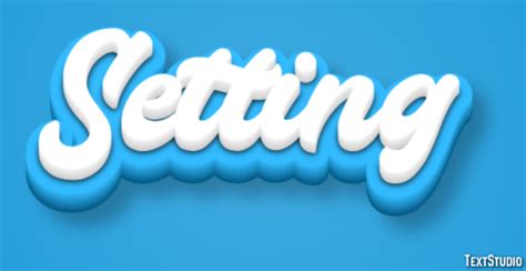 Setting Text Effect And Logo Design Word