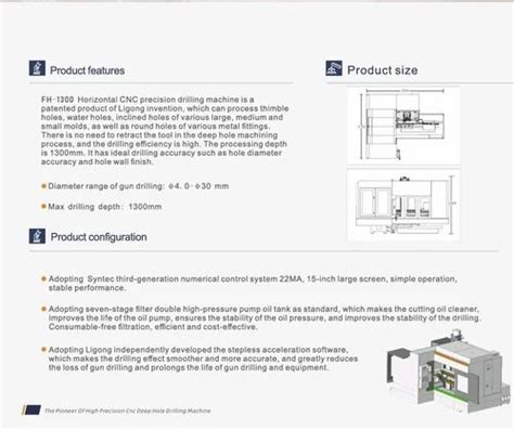 Semi Automatic Horizontal Gun Drill Machine Hmc Deep Hole Drill Milling 13 Kw Capacity