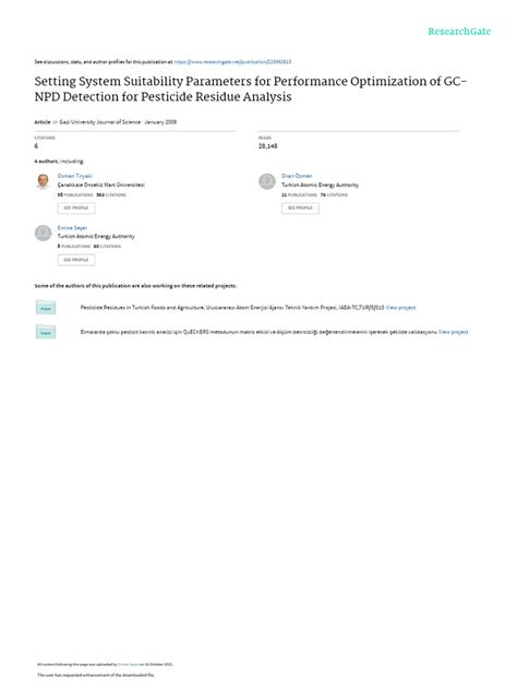 Setting System Suitability Parameters For Performa Pdf