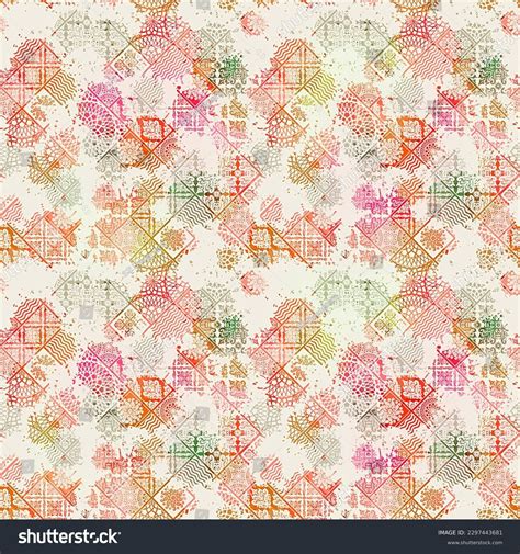 Seamless Abstract Colorful Pattern Design Background Stock Illustration 2297443681 Shutterstock
