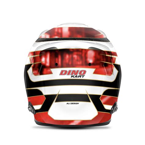 helmet design for christian clausen made on a bell rs7 pro