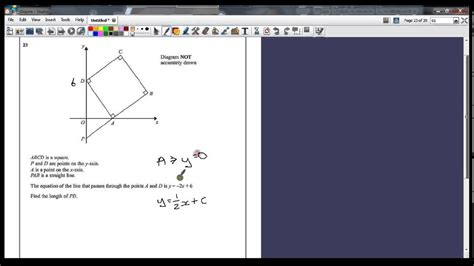 Pgsmaths Edexcel Gcse Maths November 2012 Paper 1h Non Calc Question 23 Youtube