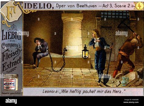 Beethoven Fidelio Act Iii Scene Ii Illustration Of Leonores Aria Wie Heftig Pochet Mir