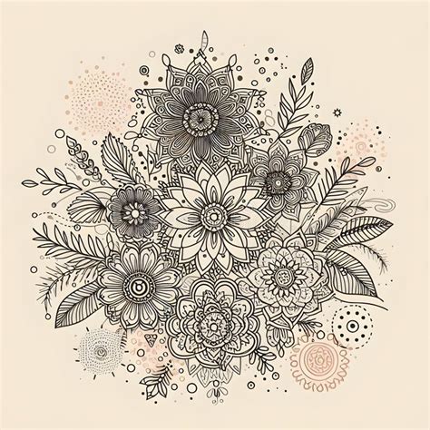 Design Of An Extra Small And Thin Line Art Of Floral Wall Art Include
