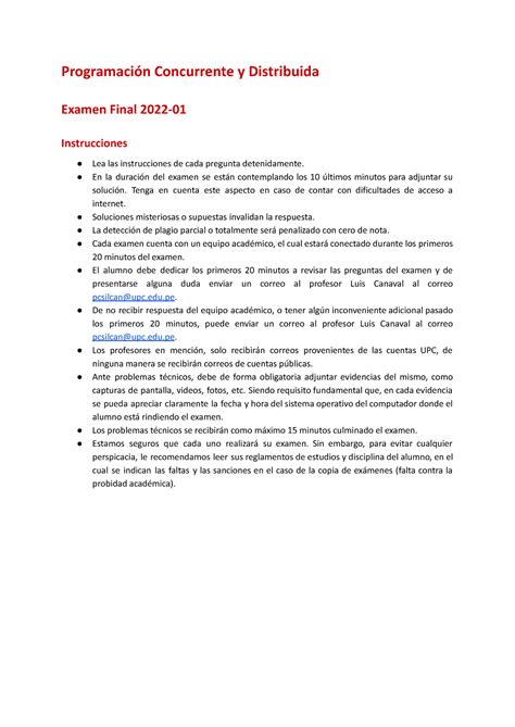 pcd 20221 eb examen final del curso de programacion concurrente con