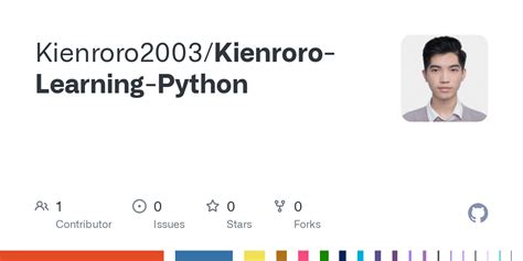 Github Kienroro Kienroro Learning Python