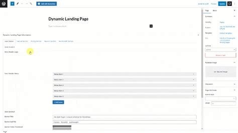 how to create dynamic landing page in wordpress p1 using meta box
