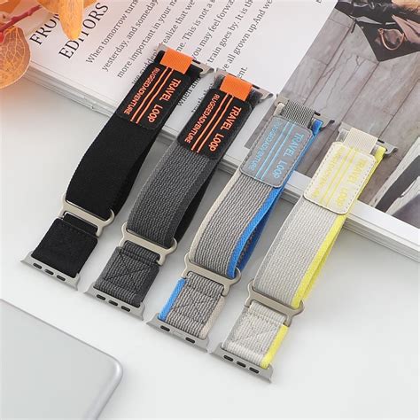 Pulseira para Apple Watch 44mm 45mm 40mm 41mm 42mm 38mm 49mm, nylon ...