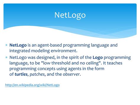 Ppt Agent Based Model And Netlogo Powerpoint Presentation Free