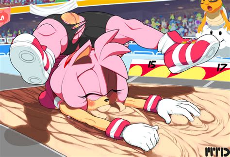 Rule 34 1girls 2014 Amy Rose Anthro Blush Closed Eyes Clothing