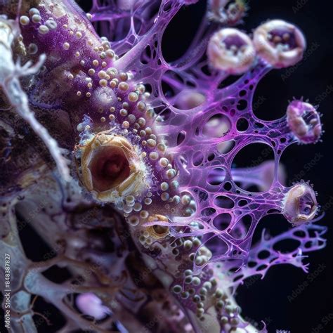 Orchid Root Nodule Symbiosis Close Up View Of Orchid Root Nodules