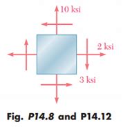 Solved Solve Prob 14 12 Using Mohrs Circle Problem 14 12 For The 1 Answer Transtutors