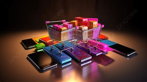 모리셔스에서의 온라인 쇼핑 소셜 미디어 및 웹 사이트에 대한 3d 관점 전자상거래 사업 전자 상거래 인터넷 가게 배경