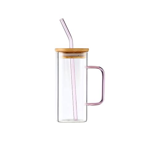 Bppeg Glass Cupsstylish Iced Coffee Cupglass Coffee Cups With Lids