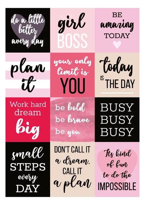 Мотивирующие стикеры для планирования Pink №2 Stickers World скачать на Wildberries Цифровой