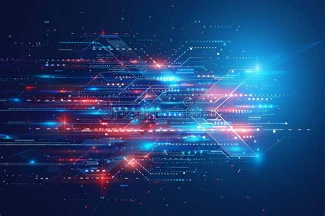 Digital Transfer Big Data On Internet Futuristic Digital Technology Stock Image Image Of