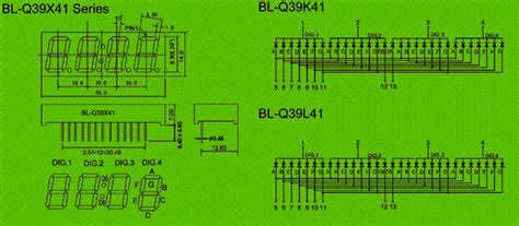 0 39 Inch Four Seven Segment Led Display Circuit And Dimension