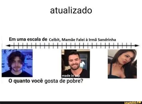 Atualizado Em Uma Escala De Celbit Mamãe Falei à Irmã Sandrinha Made O Quanto Você Gosta De