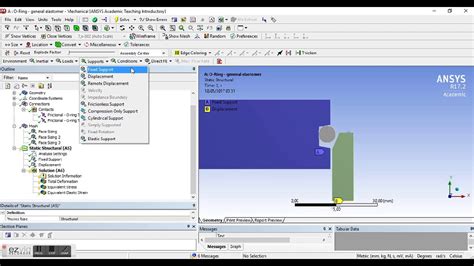 ansys frictional contact youtube
