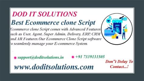 ppt ecommerce clone script readymade clone script powerpoint