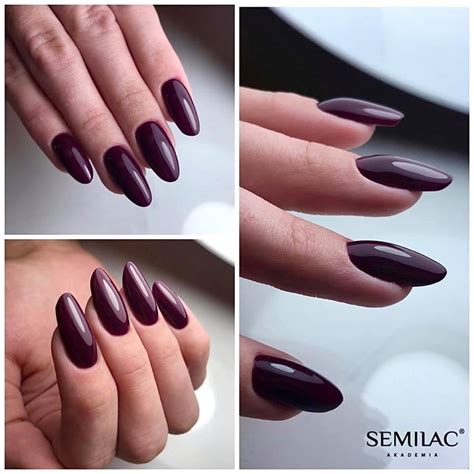 Semilac 099 Dark Purple Wine Uv Gel Polish