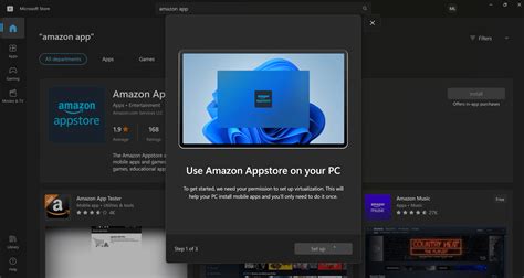 I Cant Get The Amazon App Store Or Windows Subsystem For Android To Install From The Microsoft