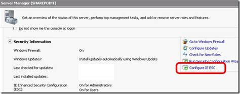 How To Turn Off IE Enhanced Security Configuration