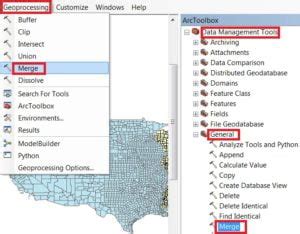 ArcGIS Merge Geoprocessing Tool GISRSStudy