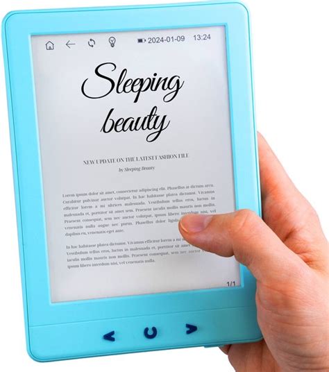 Silvergear Ereader 6 Inch Backlight 17h Schermtijd 4gb Blauw Bol