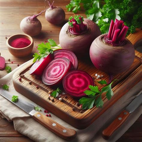 Premium Photo Boiled Beets Whole And Cut On A Cutting Board With