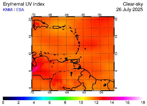 Temis Daily Erythemal Uv Index From Satellite
