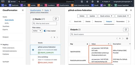 aws设置github federation aws workshop