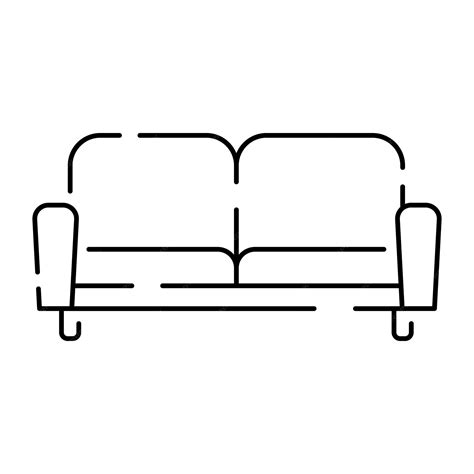 Premium Vector Simple Furniture Vector Line Icons Home Design Interior Vector Sofa