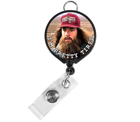 Im Pretty Tired Forrest Gump Badge Reel Funny Forest Gump Badge Reel